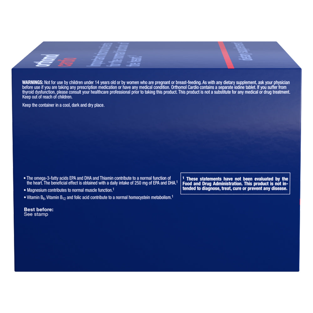 Orthomol Cardio, 30-Day Supply, Comprehensive Supplement for Cardiovas ...