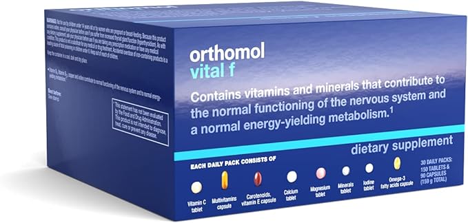 Orthomol Vital F Tablet Packets, Women's Multivitamin, 30-Day Supply ...