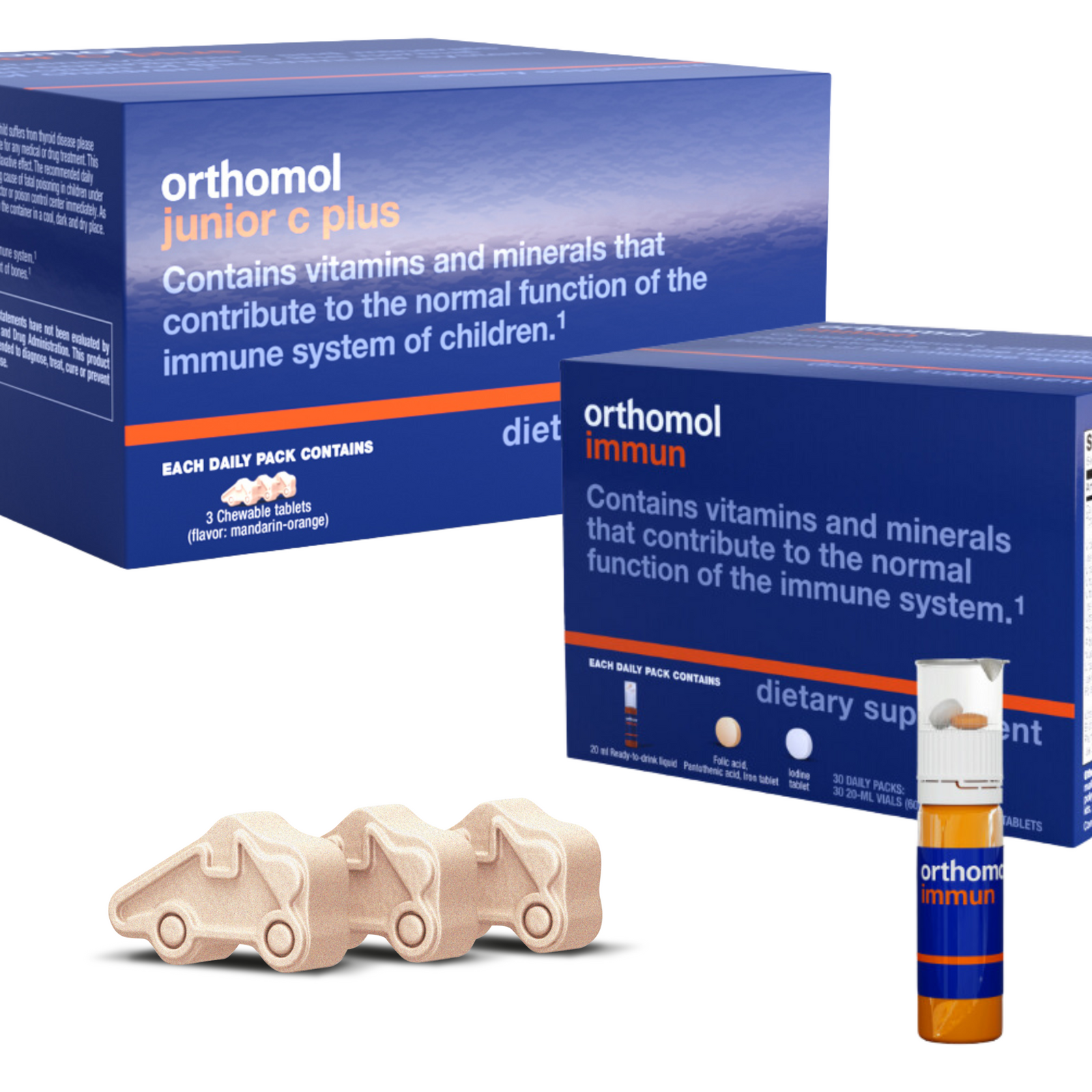 Orthomol Family Immune Support Bundle | 30-Day Supply for Adults & Children