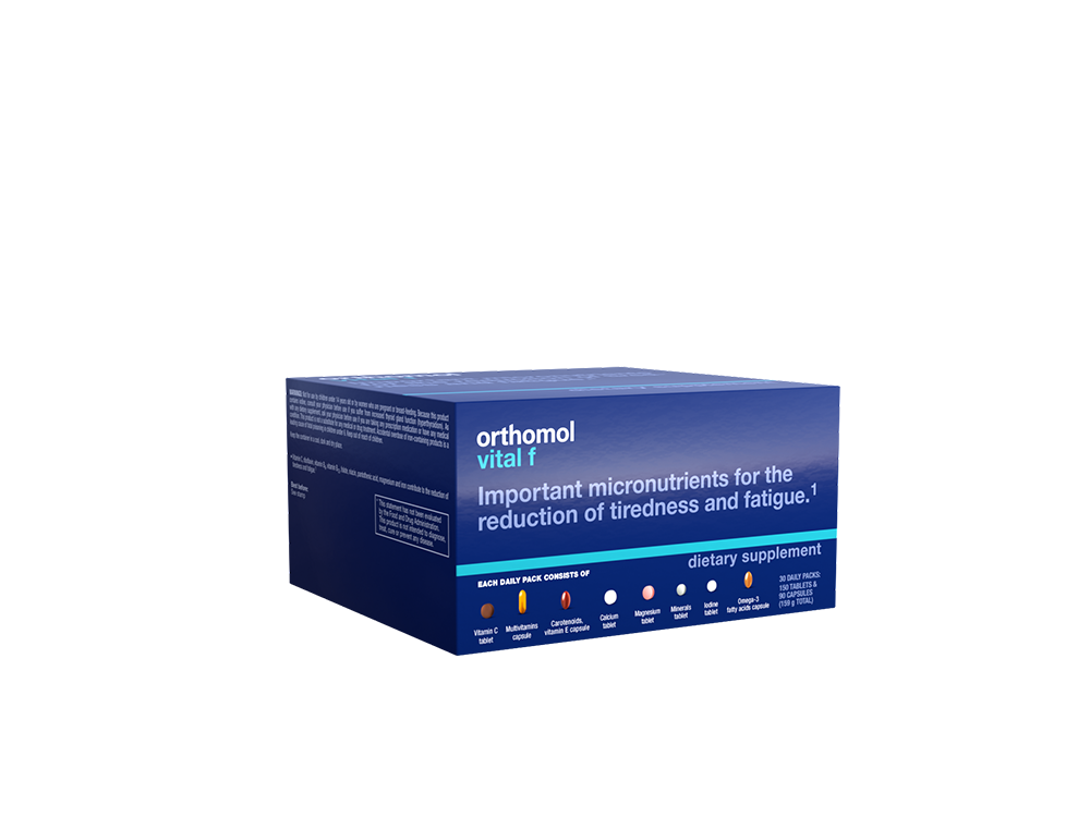 Orthomol Vital F Tablet Packets, Women's Multivitamin, 30-Day Supply ...