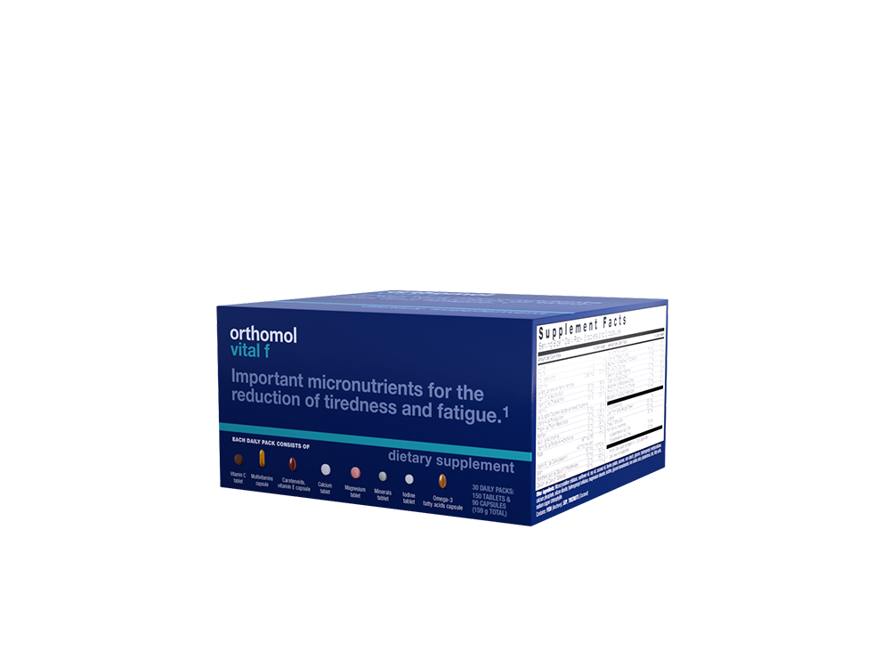 Orthomol Vital F Tablet Packets, Women's Multivitamin, 30-Day Supply ...